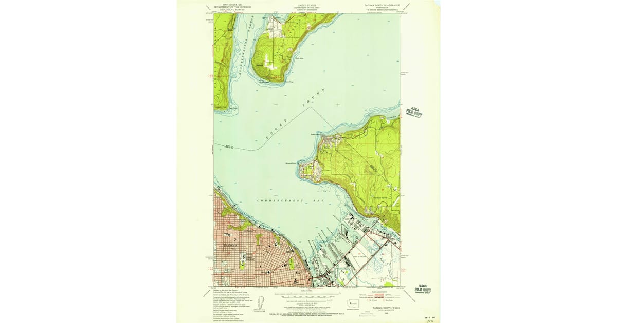 1940s Maps of Harbor Heights, WA | Pastmaps