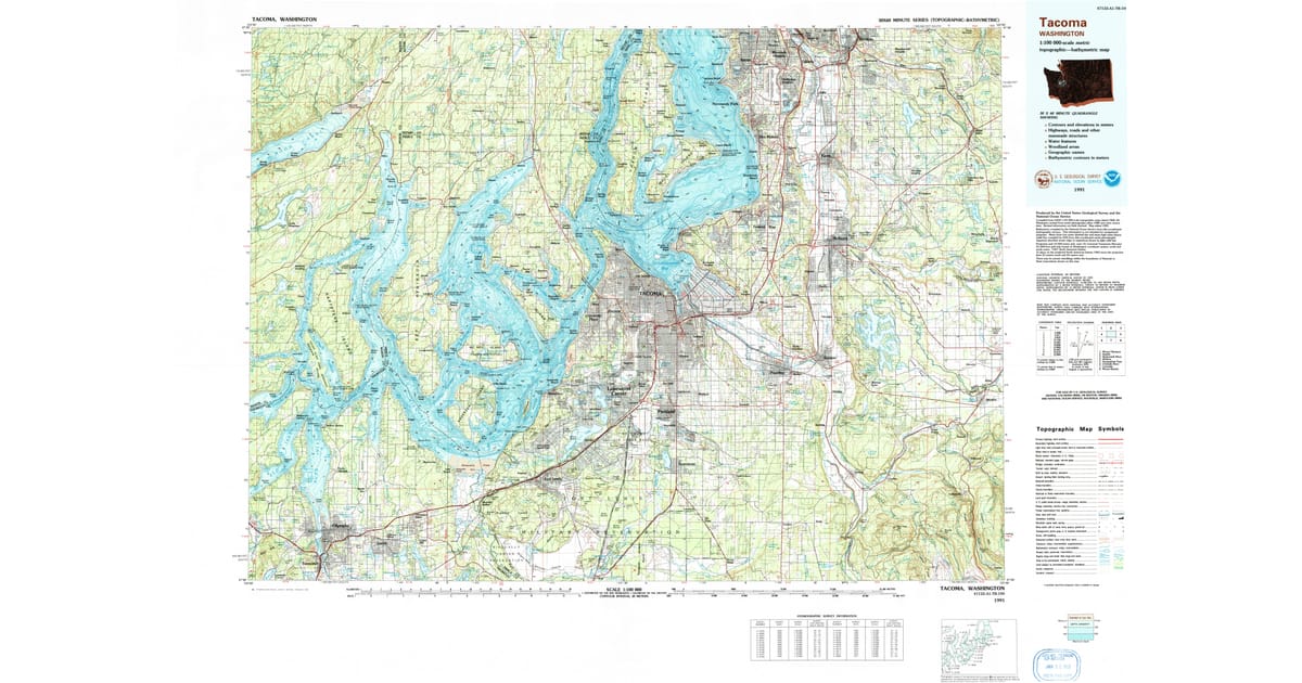 1990s Maps of Glencove, WA | Pastmaps