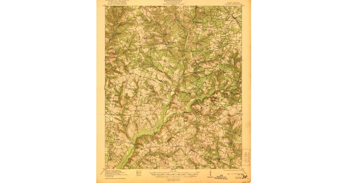 1921 Map of Talatha, Aiken County, SC — High-Res | Pastmaps