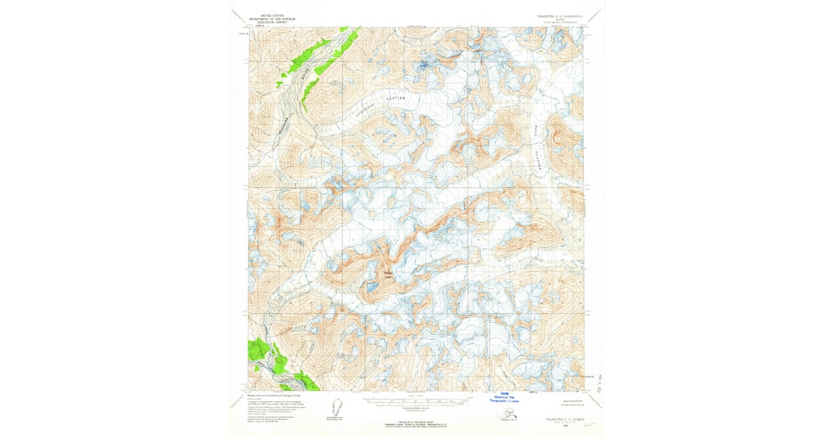 1958 Map of Talkeetna C-5, Matanuska-Susitna Borough, AK — High-Res ...