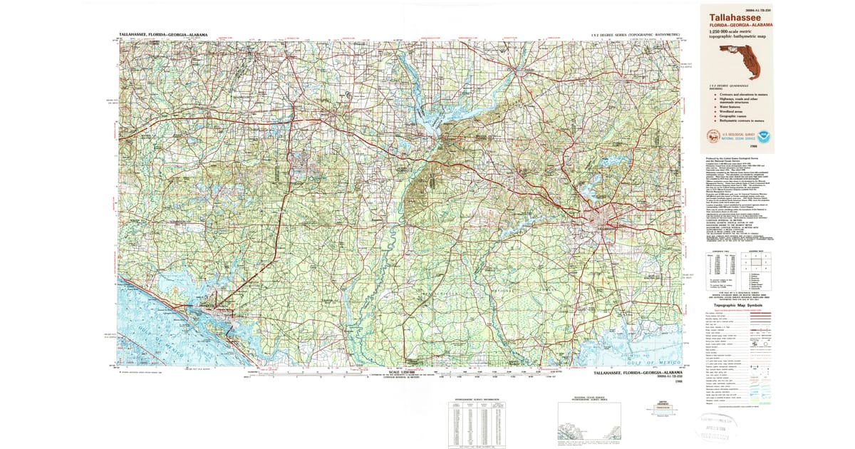 1980s Maps of Panacea, FL | Pastmaps