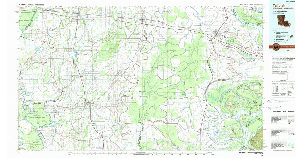 1980s Maps of Warren County, MS | Pastmaps