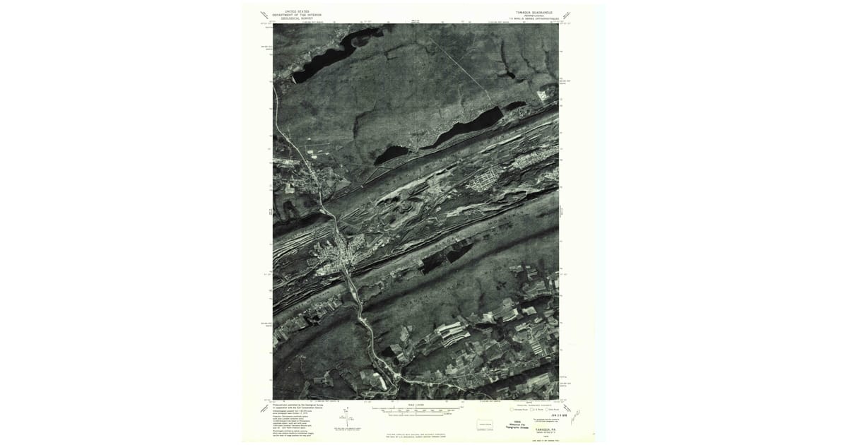 1976 Map of Tamaqua, PA — High-Res | Pastmaps