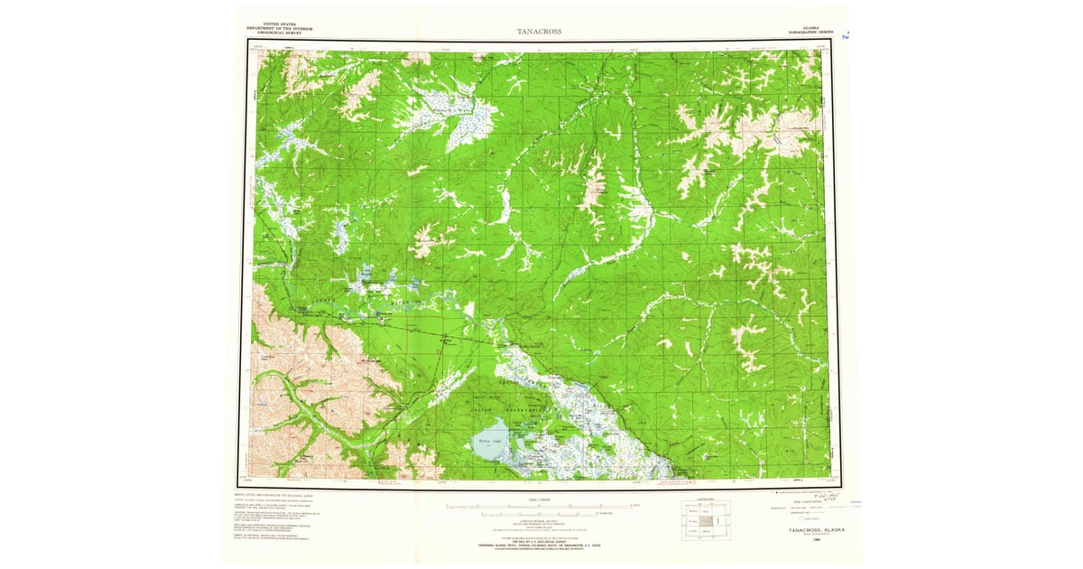 1960s Maps of Tok, AK | Pastmaps