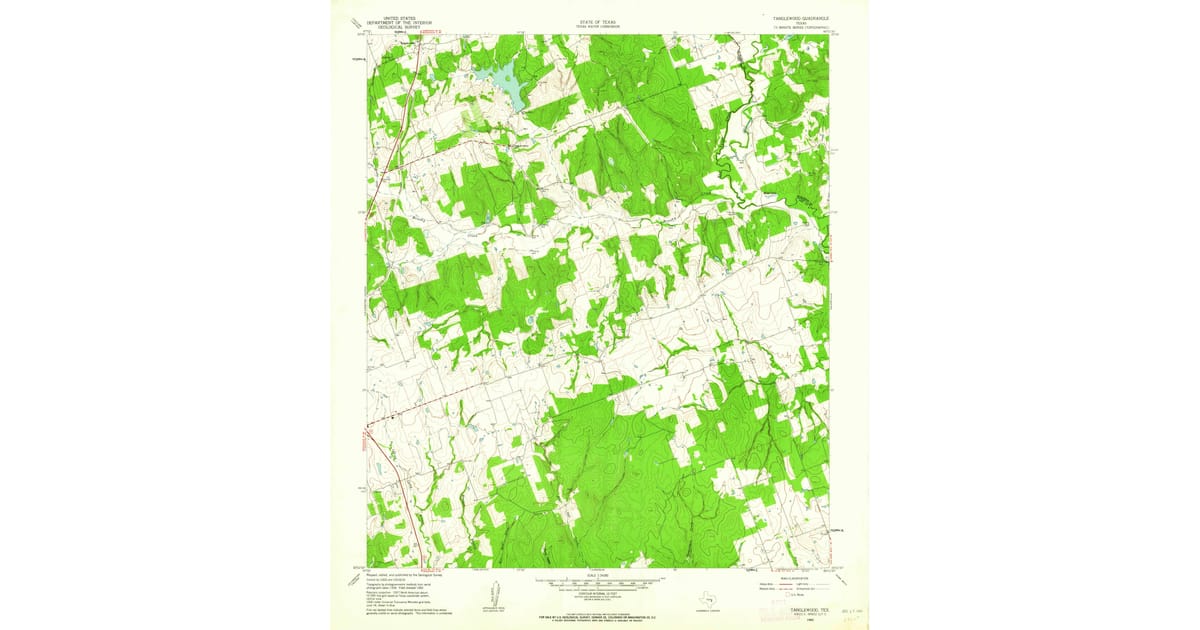 1960s Maps of Lee County, TX | Pastmaps