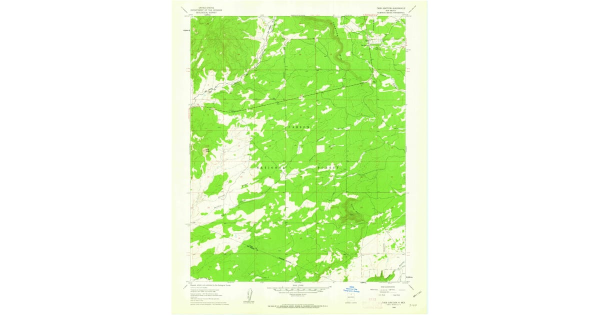 1960s Maps of Rio Arriba County, NM | Pastmaps