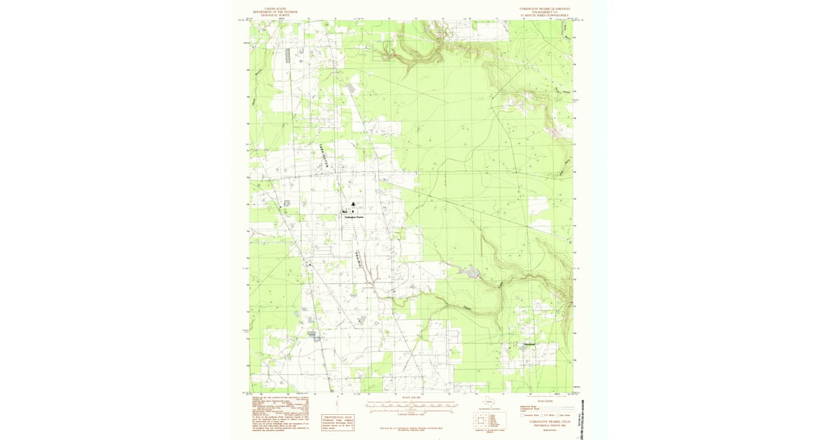 1984 Map of Tarkington Prairie, Liberty County, TX — High-Res | Pastmaps