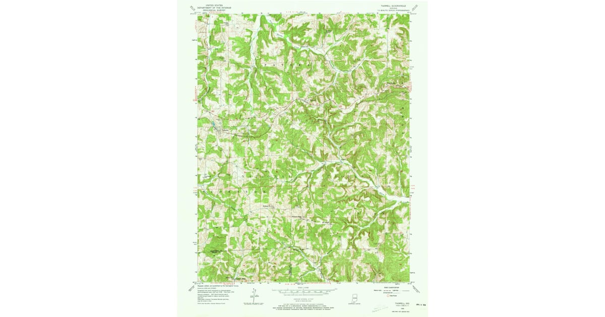Old Maps of Eckerty, IN for Metal Detecting | Pastmaps