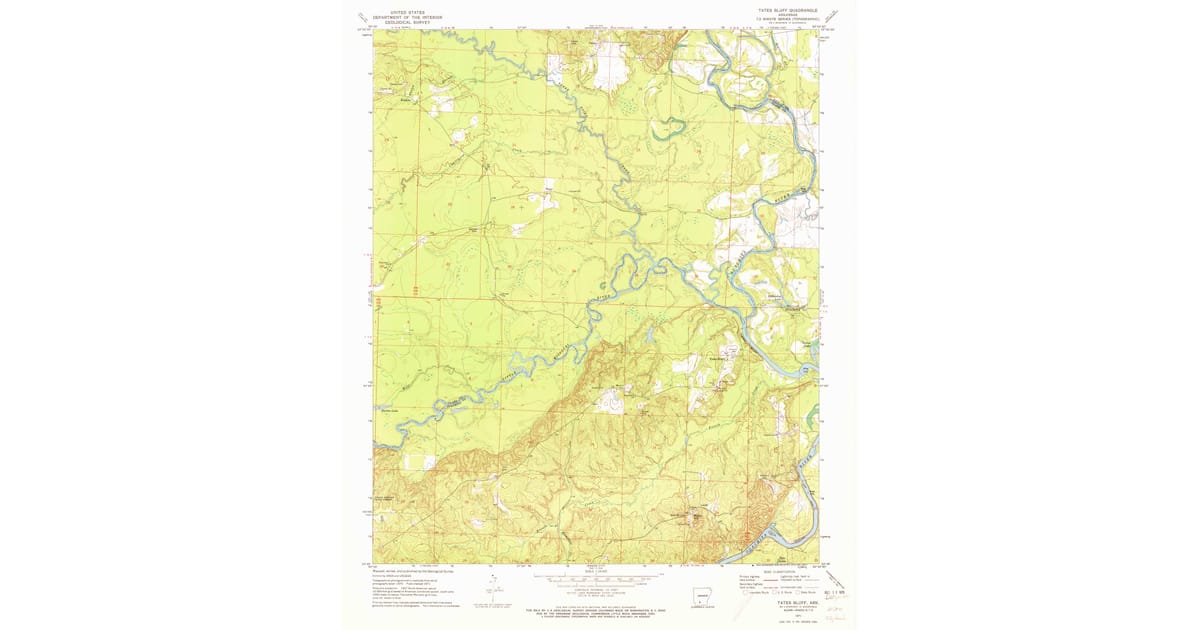 1970s Maps of Dallas County, AR | Pastmaps