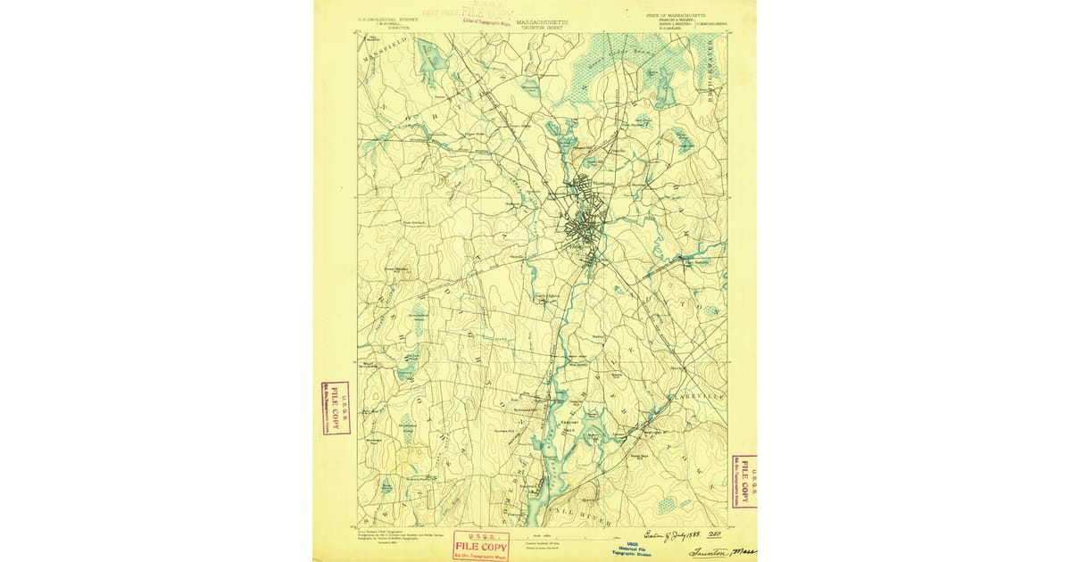 1888 Map of Taunton, MA — High-Res | Pastmaps