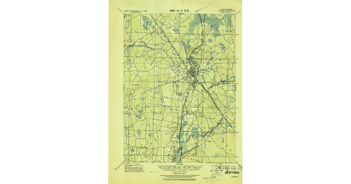 1918 Map of Taunton, MA — High-Res | Pastmaps