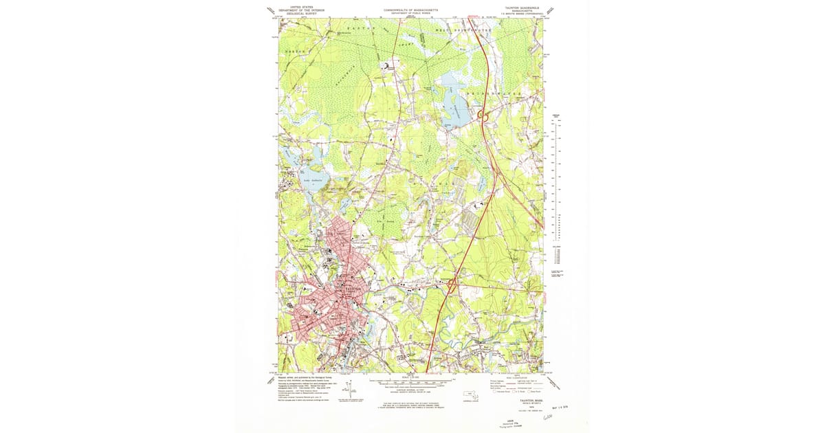 1978 Map of Taunton, MA — High-Res | Pastmaps