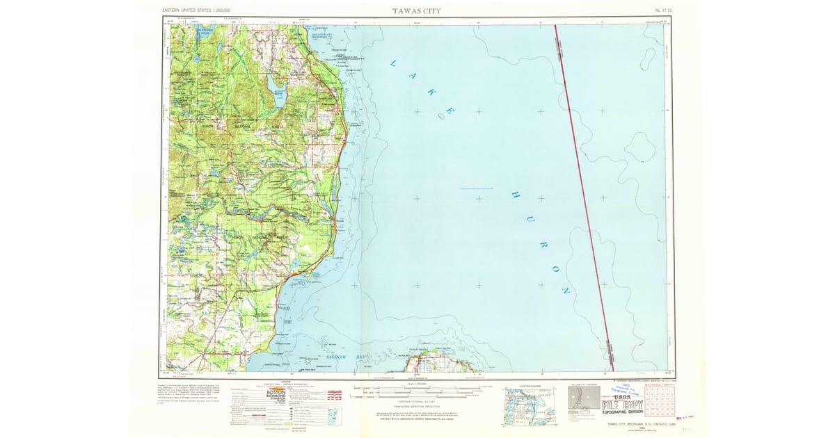 Old Maps of Lincoln, MI for Genealogy | Pastmaps