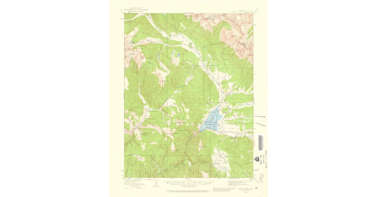 1930s Maps of Chaffee County, CO | Pastmaps