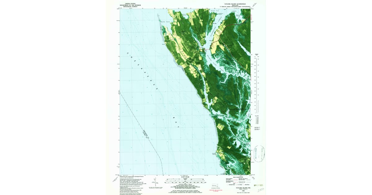 1980s Maps of Calvert County, MD | Pastmaps