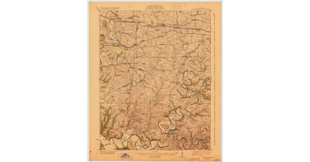 1920s Maps of Bullitt County, KY | Pastmaps