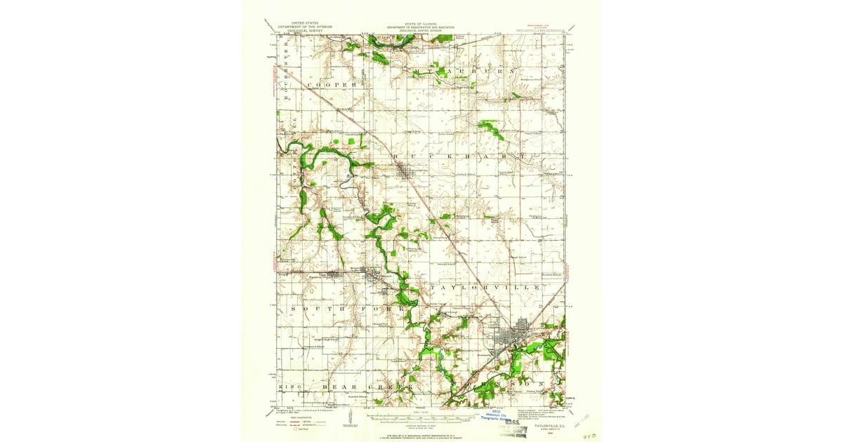 Old Historical Maps of Jeisyville, IL | Pastmaps