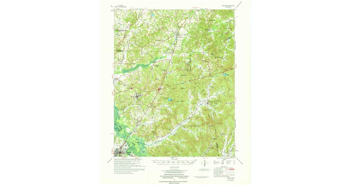 1970s Maps of Chester County, TN | Pastmaps