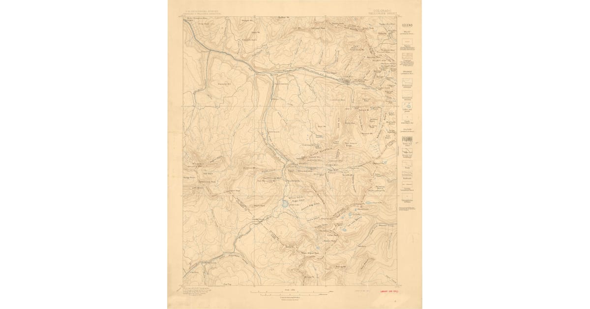 1897 Map of Telluride, CO — High-Res | Pastmaps