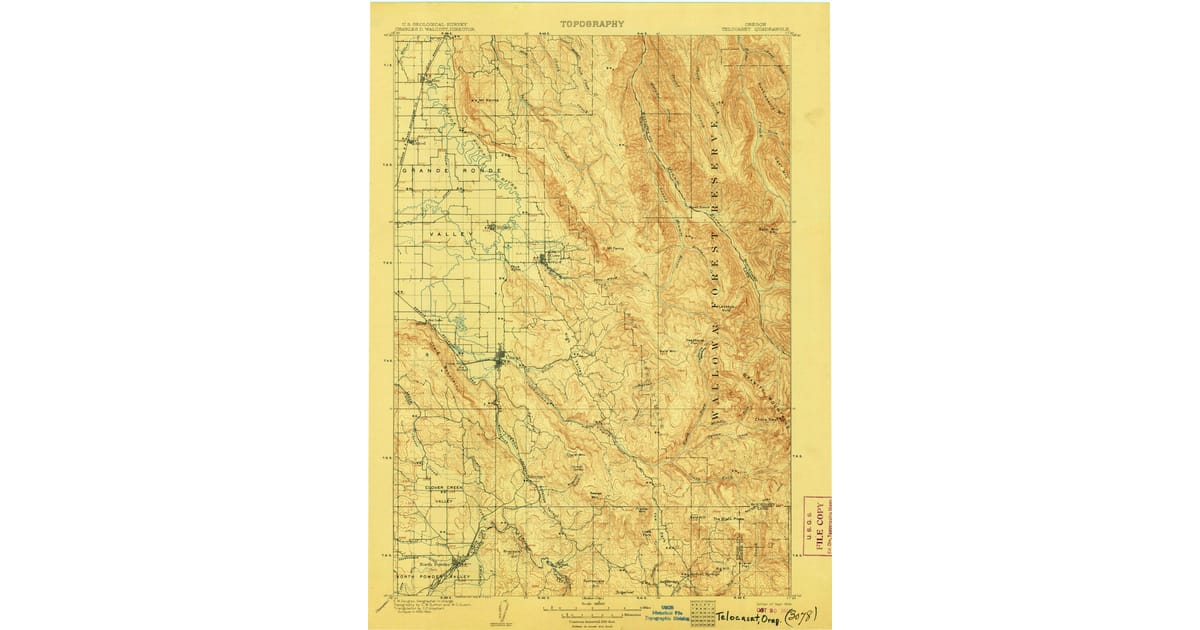 Old Maps of Wallowa County, OR | Pastmaps