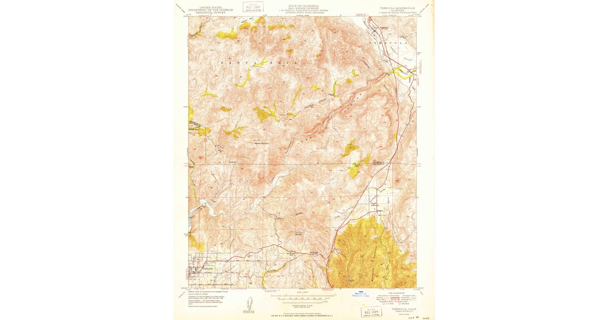 1950s Maps of Villa Del Sol, Old Town | Pastmaps
