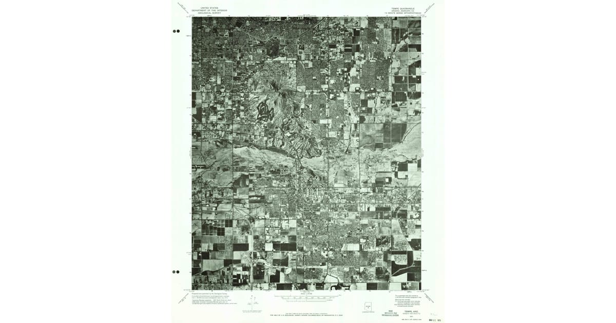 1971 Map of Tempe, AZ — High-Res | Pastmaps