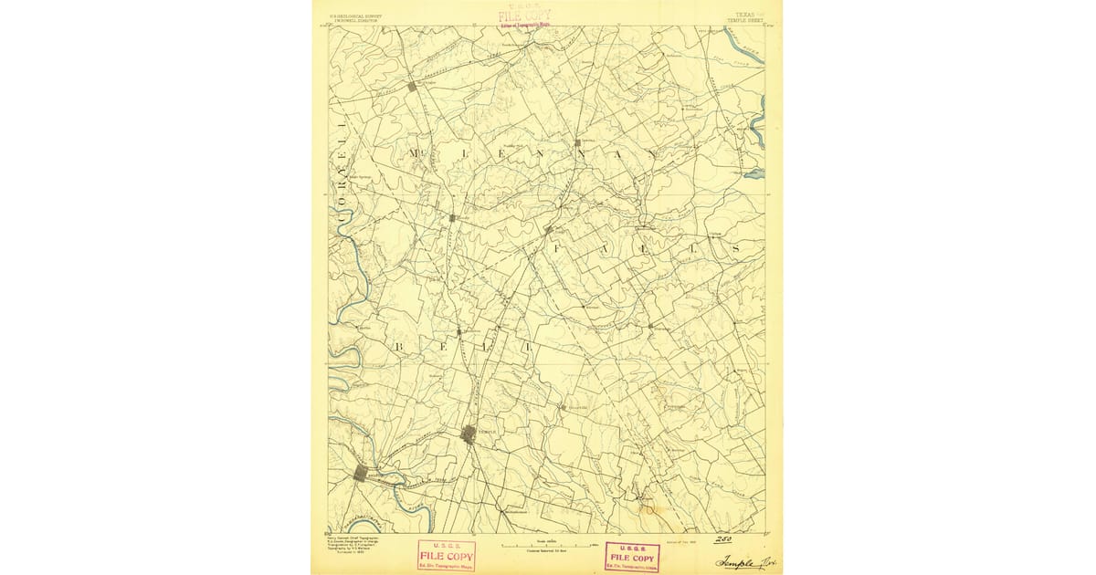 1890s Maps of Belton, TX | Pastmaps