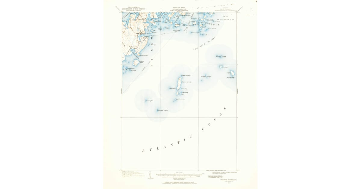 1904 Map of Tenants Harbor, Knox County, ME — High-Res | Pastmaps