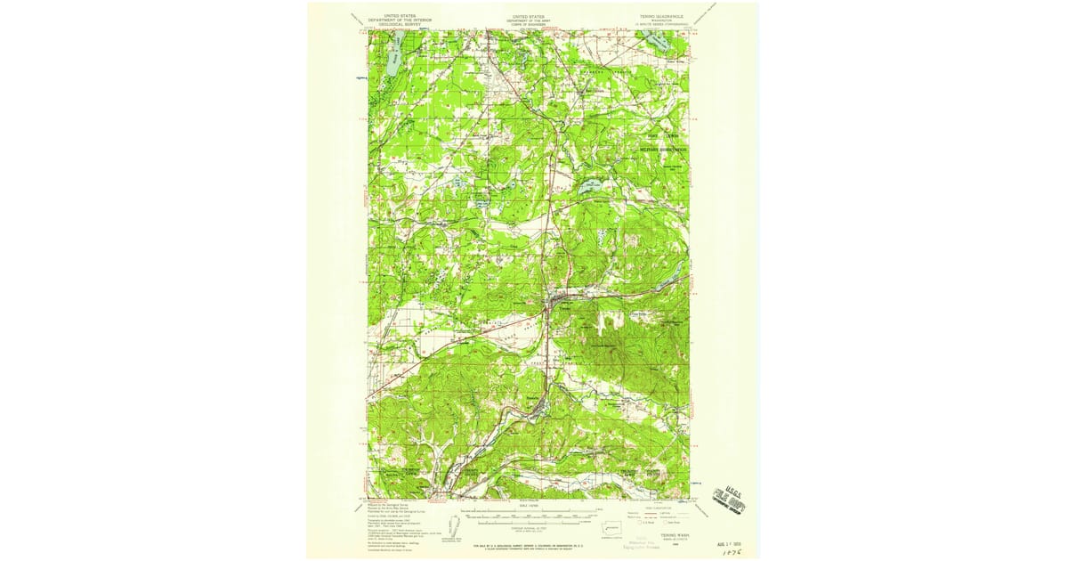 1949 Map of Tenino, WA — High-Res | Pastmaps