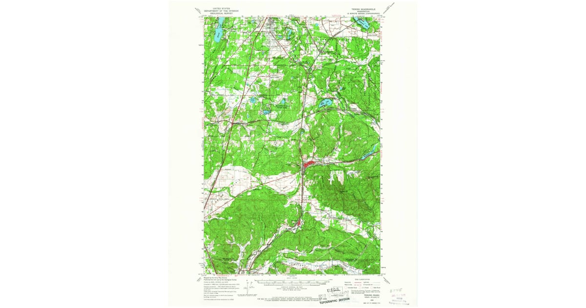 1959 Map of Tenino, WA — High-Res | Pastmaps