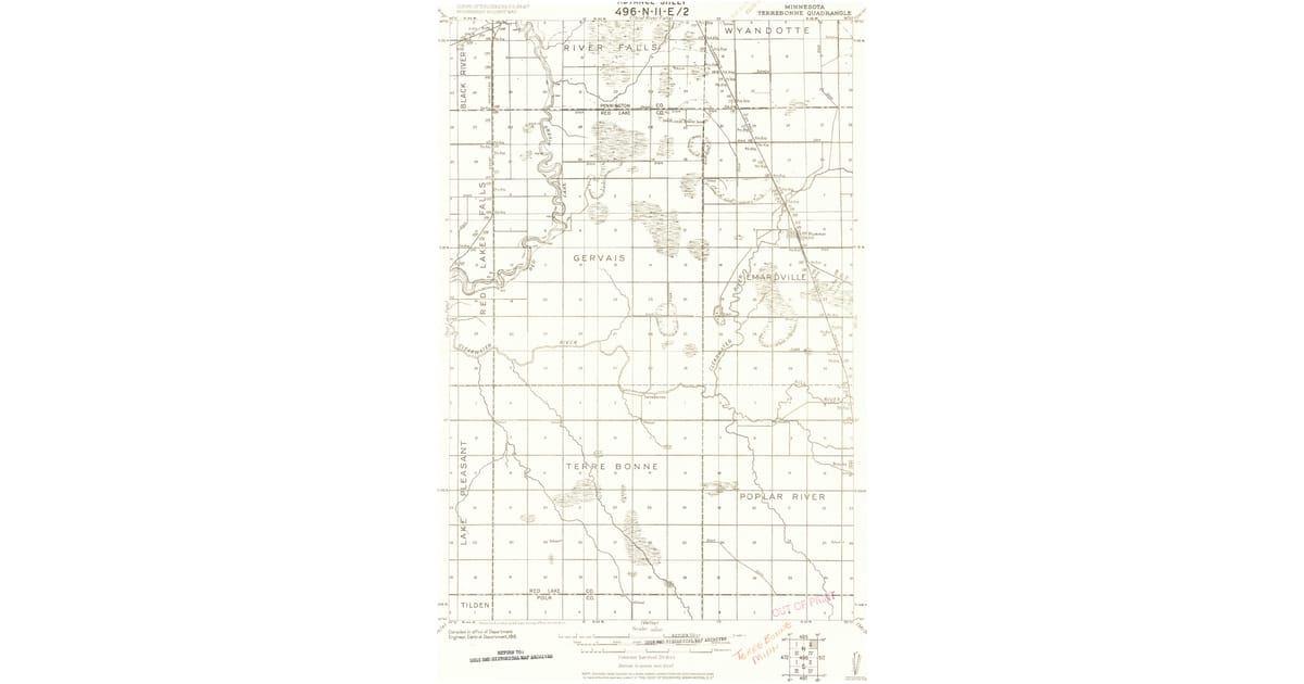 Old Maps of Red Lake County, MN for Academic Research | Pastmaps