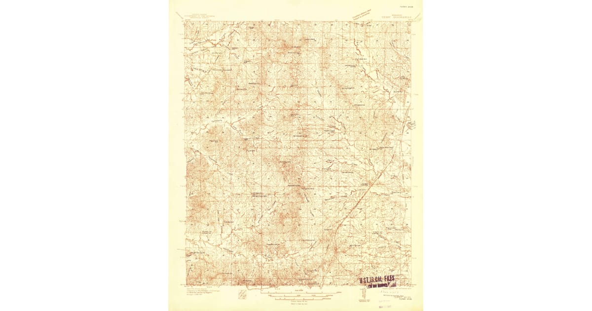 1937 Map of Terry, MS — High-Res | Pastmaps