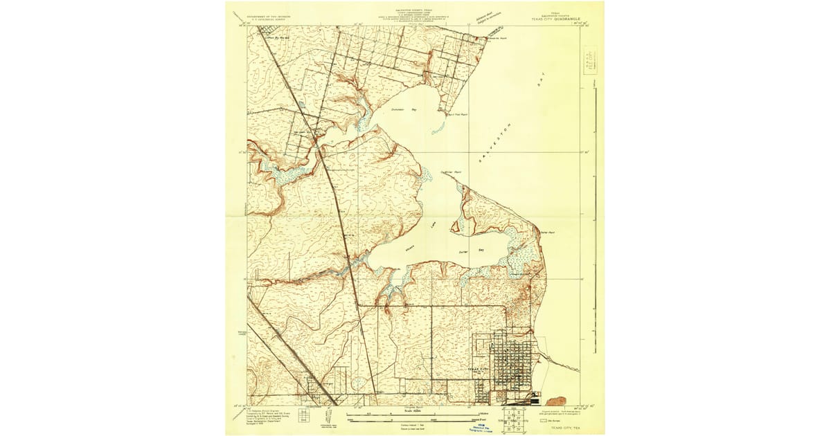Old Maps of San Leon, TX for Academic Research | Pastmaps