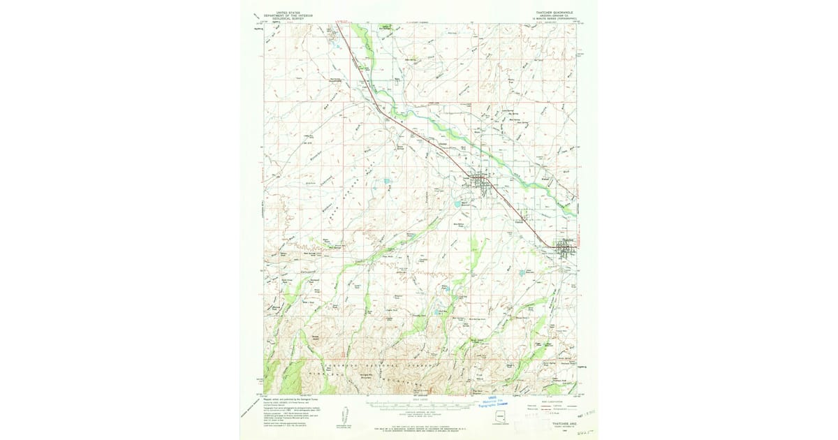 1960s Maps of Graham County, AZ | Pastmaps