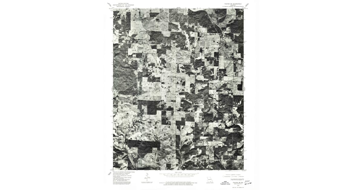 1970s Maps of Oregon County, MO | Pastmaps