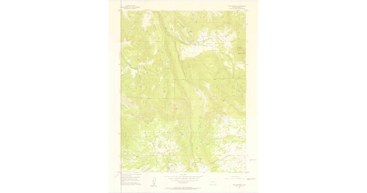 1955 Map of The Meadows, Mesa County, CO — High-Res | Pastmaps