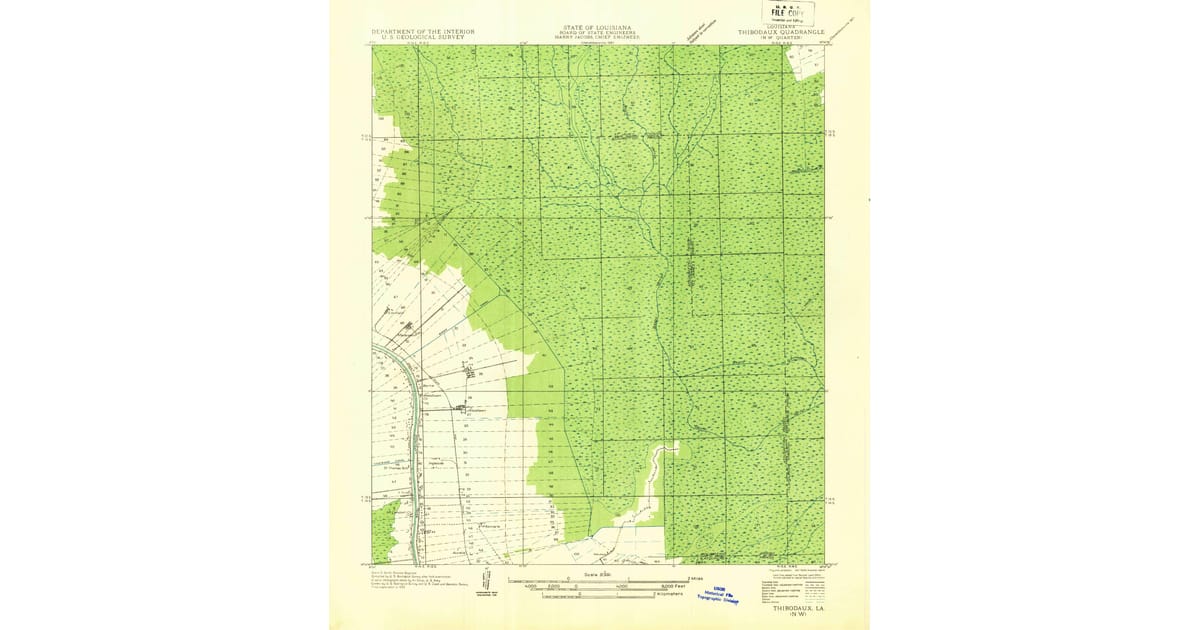 1920s Maps of Lafourche Parish, LA | Pastmaps