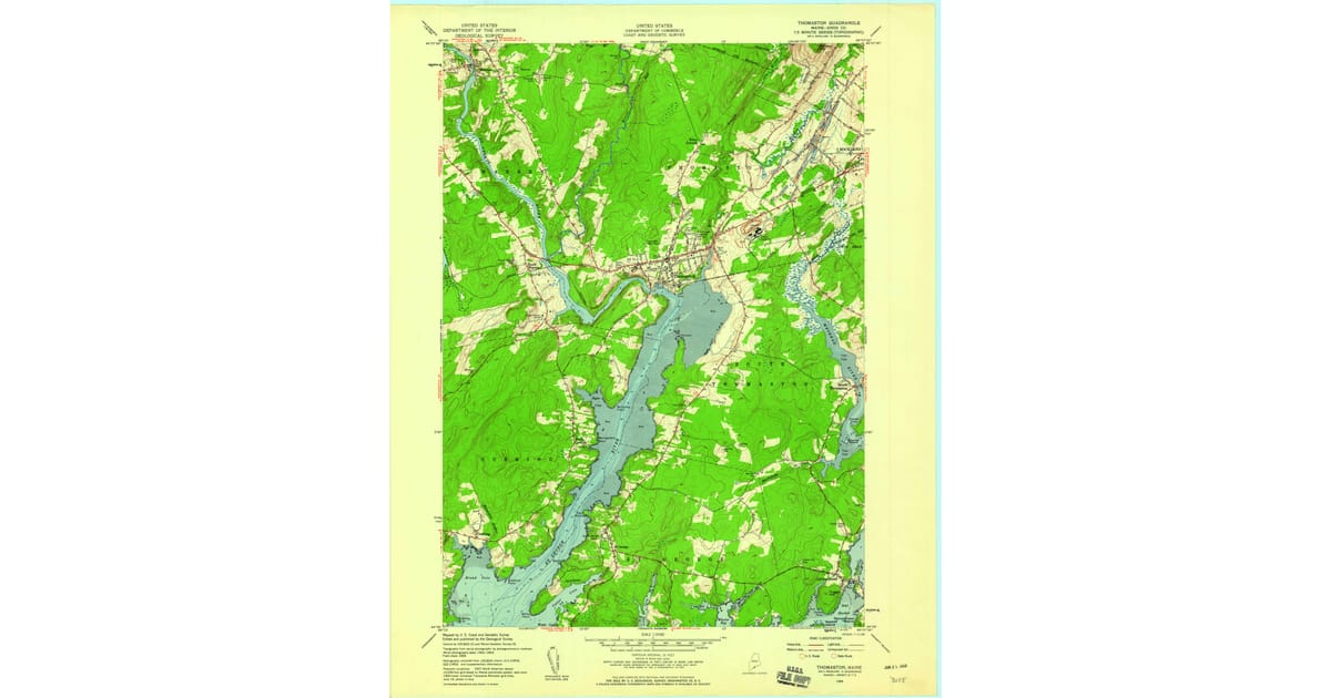 1955 Map of Thomaston, Knox County, ME — High-Res | Pastmaps