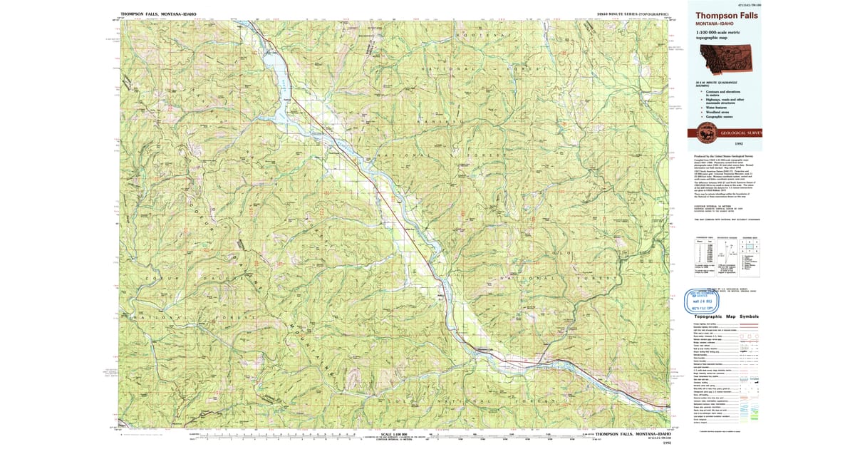 1990s Maps of Trout Creek, MT | Pastmaps