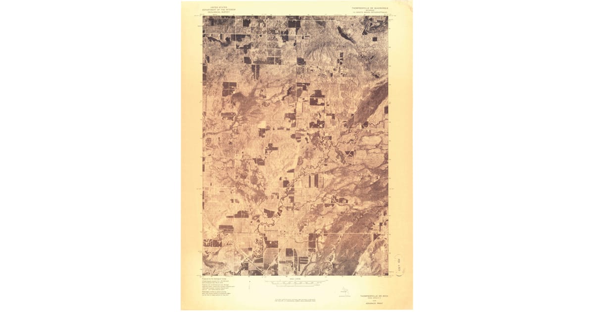 1976 Map of Thompsonville SW, Benzie County, MI — High-Res | Pastmaps