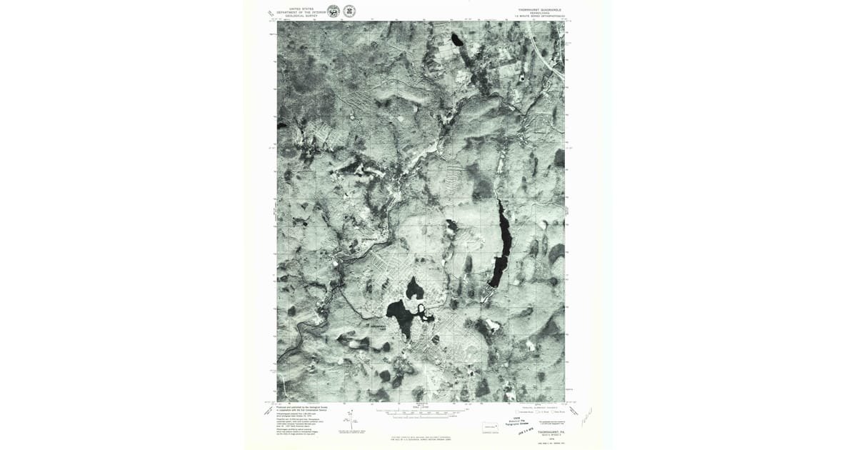 1976 Map of Thornhurst, Monroe County, PA — High-Res | Pastmaps