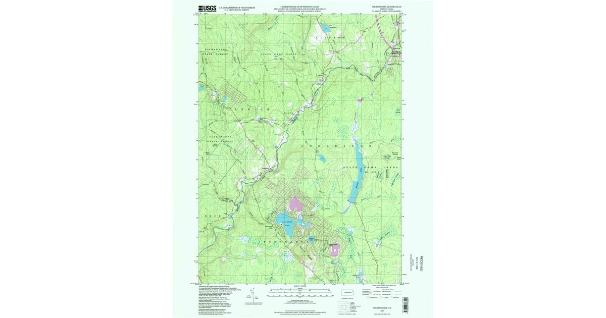 1997 Map of Thornhurst, Monroe County, PA — High-Res | Pastmaps