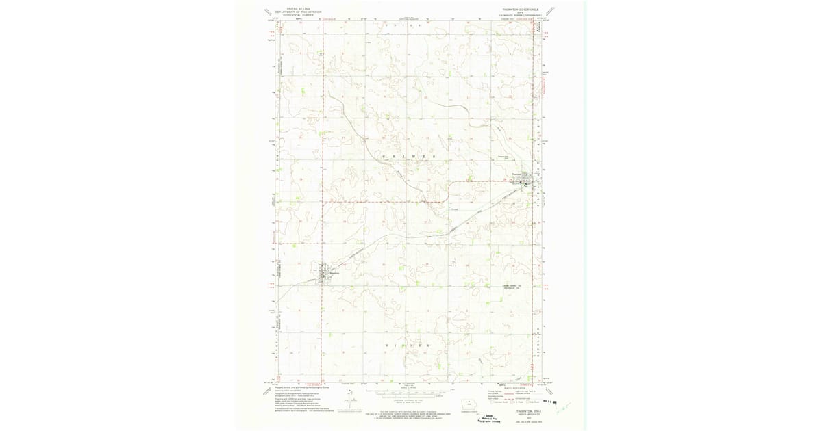1972 Map of Thornton, IA — High-Res | Pastmaps
