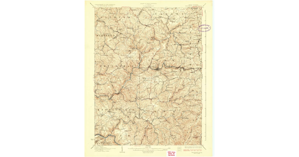 1920s Maps of Thornton, WV | Pastmaps