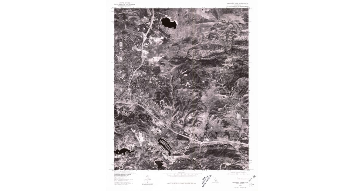 1976 Map of Thousand Oaks, CA — High-Res | Pastmaps