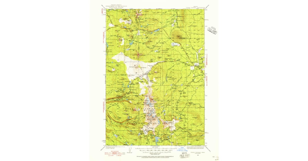 Old Maps of Camp Sherman, OR | Pastmaps