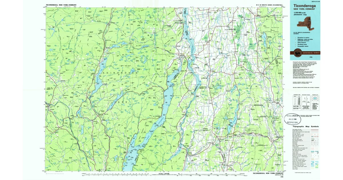 1980s Maps of Castleton, VT | Pastmaps
