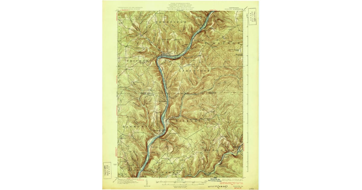 1930 Map of Tidioute, PA — High-Res, 1930 Print #2 | Pastmaps
