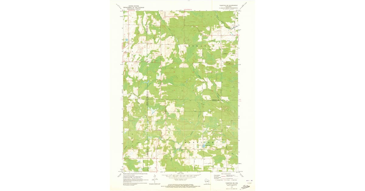1970s Maps of Waupaca County, WI | Pastmaps