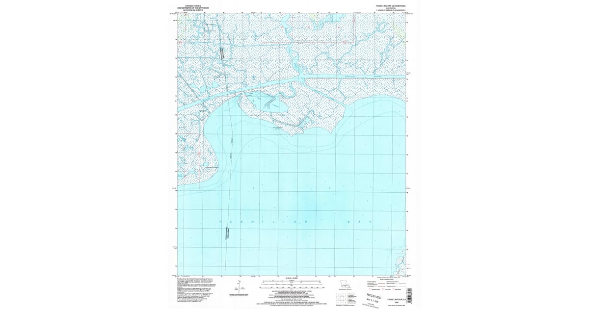 1990s Maps of Iberia Parish, LA | Pastmaps